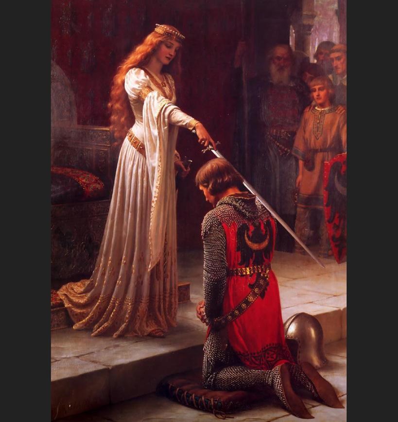 Edmund Blair Leighton The Accolade Painting | Best Paintings For Sale