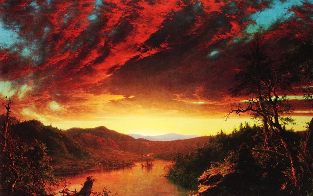 Frederic Edwin Church Twilight in the Wilderness Painting | Best ...