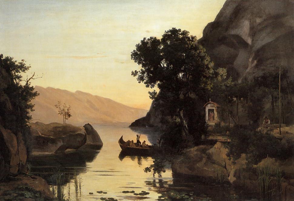 Jean-Baptiste-Camille Corot View at Riva Italian Tyrol Painting | Best ...